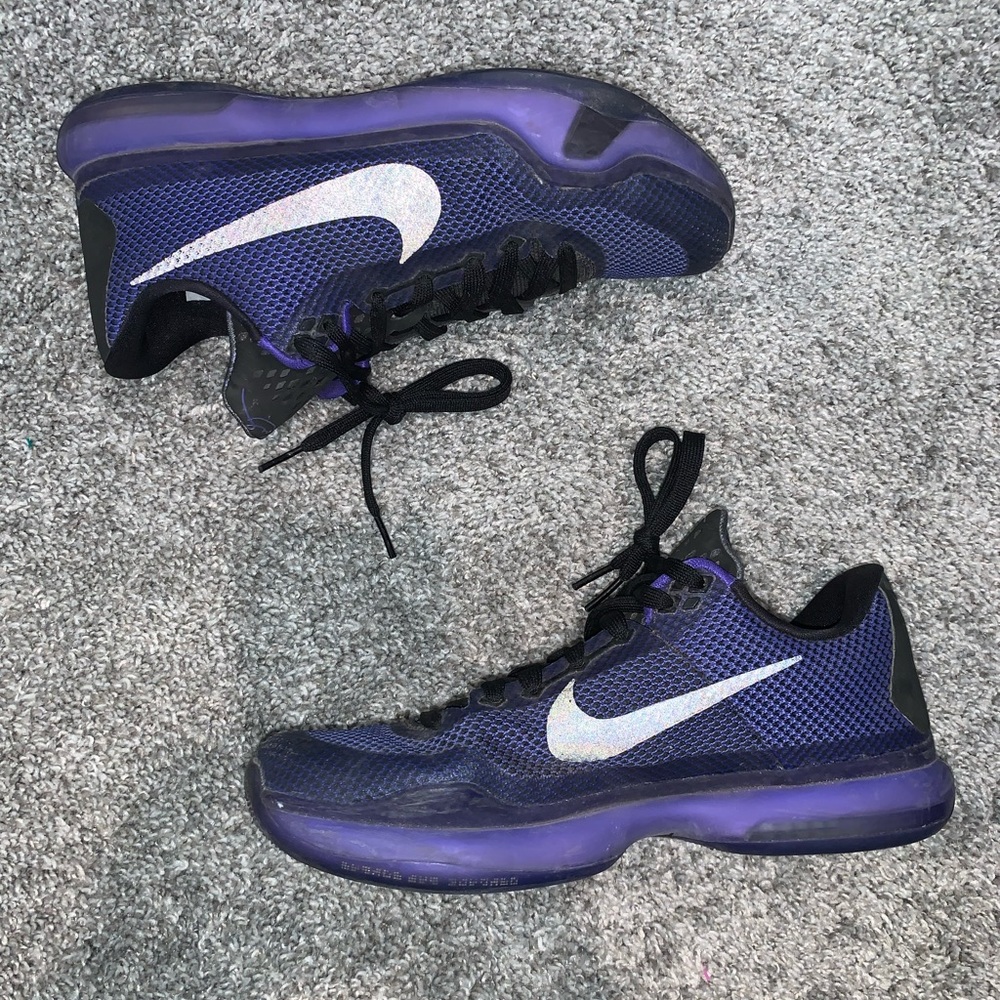 Nike Kobe 10 Blackout Black Persian Violet Size 7.5 B… - Gem